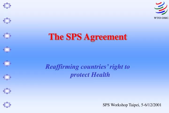 PPT - The SPS Agreement PowerPoint Presentation, free download - ID:3817459
