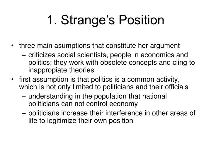 PPT - “The Declining Authority of States” Susan Strange PowerPoint ...