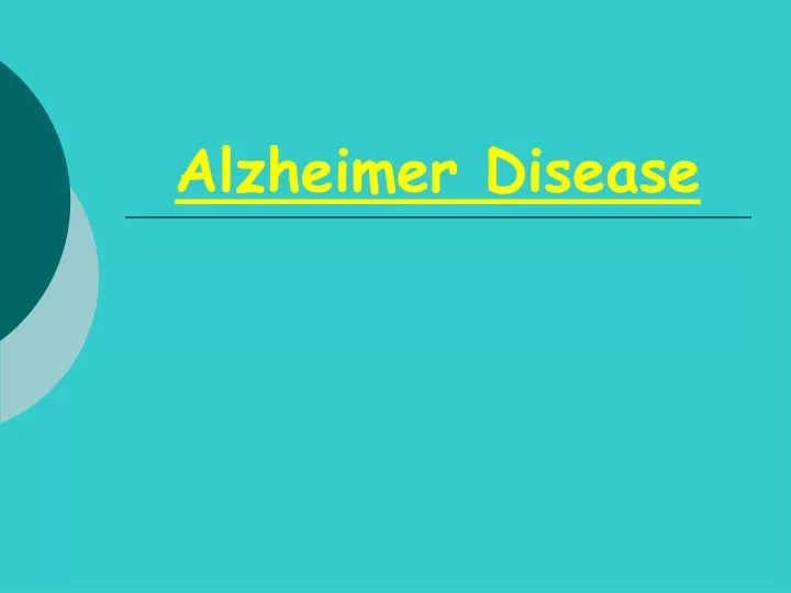 PPT - Alzheimer Disease PowerPoint Presentation, free download - ID:3818918