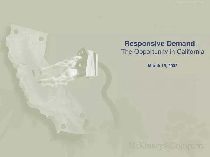 PPT - Responsive Demand – The Opportunity in California PowerPoint ...