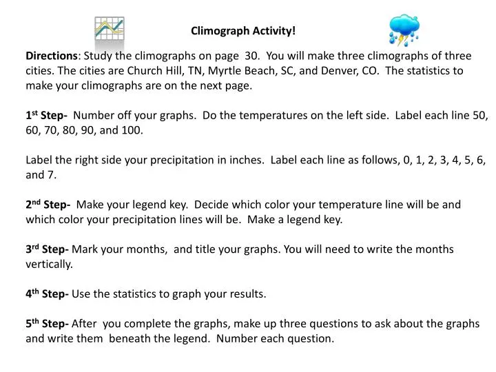 PPT - Climograph Activity! PowerPoint Presentation, free download - ID ...