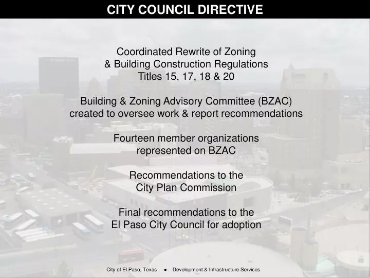 PPT - CITY COUNCIL DIRECTIVE PowerPoint Presentation, free download ...
