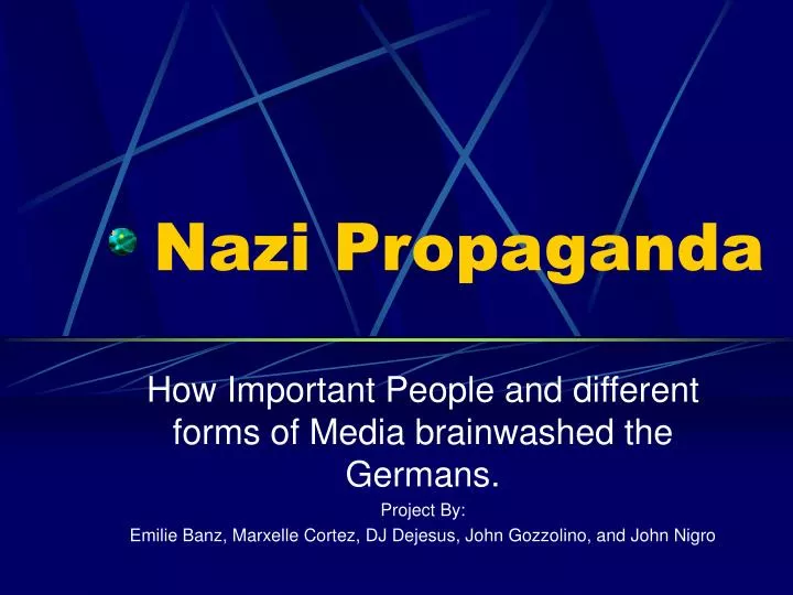PPT - Nazi Propaganda PowerPoint Presentation, free download - ID:3820858