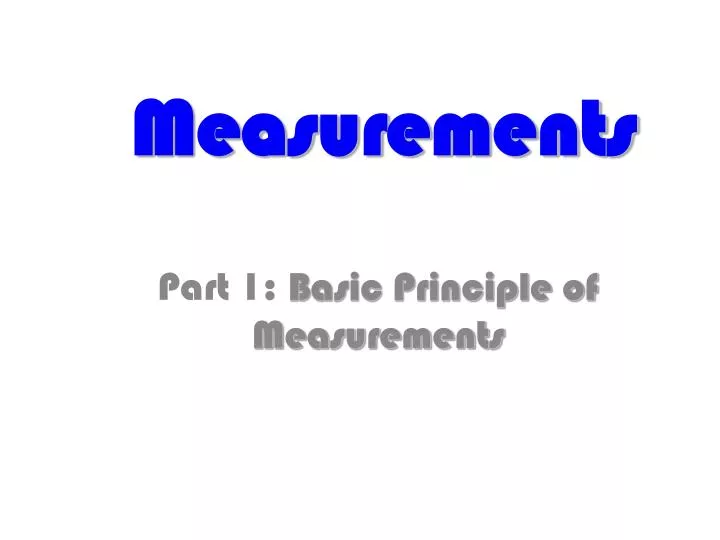 PPT - Measurements PowerPoint Presentation, free download - ID:3821189