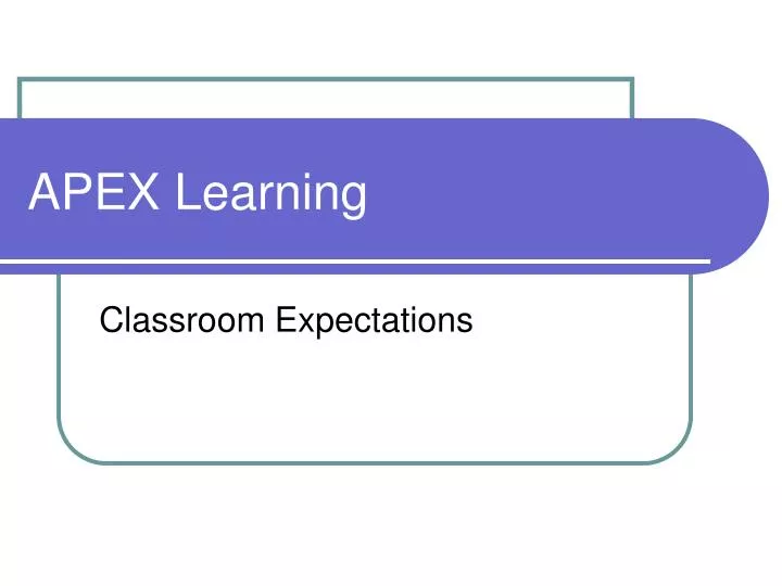 PPT - APEX Learning PowerPoint Presentation, free download - ID:3821353
