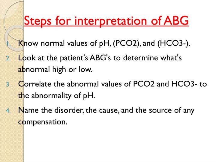 PPT - Practice Problems Acid-Base Imbalances interpretation of Arterial ...