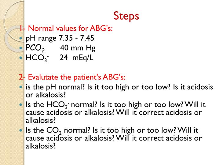 PPT - Practice Problems Acid-Base Imbalances interpretation of Arterial ...