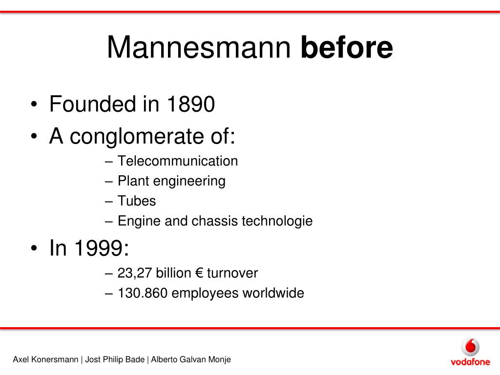 PPT - Acquisition of Mannesmann by Vodafone PowerPoint Presentation ...