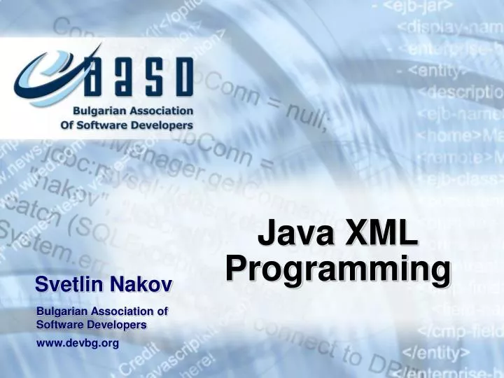 Ppt Java Xml Programming Powerpoint Presentation Free Download Id 3822982