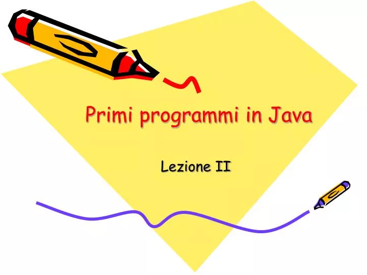 PPT - Primi programmi in Java PowerPoint Presentation, free download ...