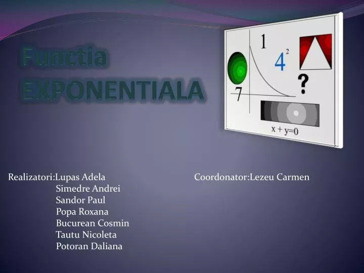 PPT - Functia EXPONENTIALA PowerPoint Presentation, free download - ID ...