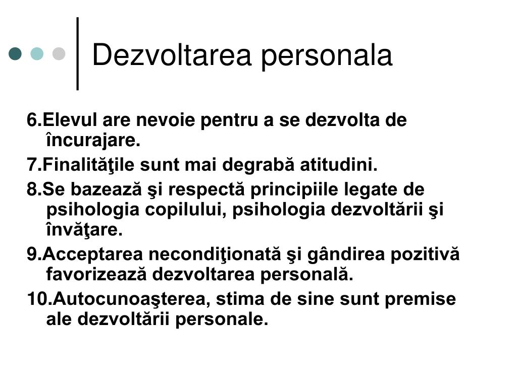 PPT - AUTOCUNOASTEREA SI DEZVOLTAREA PERSONALA PowerPoint Presentation ...