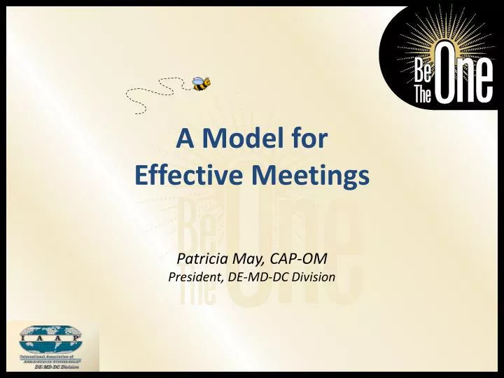 PPT - A Model for Effective Meetings PowerPoint Presentation, free ...