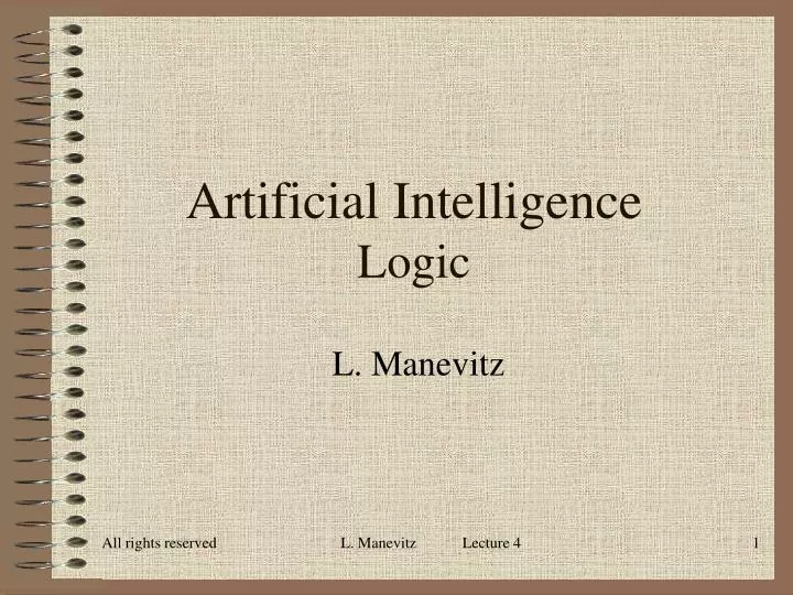 PPT - Artificial Intelligence Logic PowerPoint Presentation, free download - ID:3824726