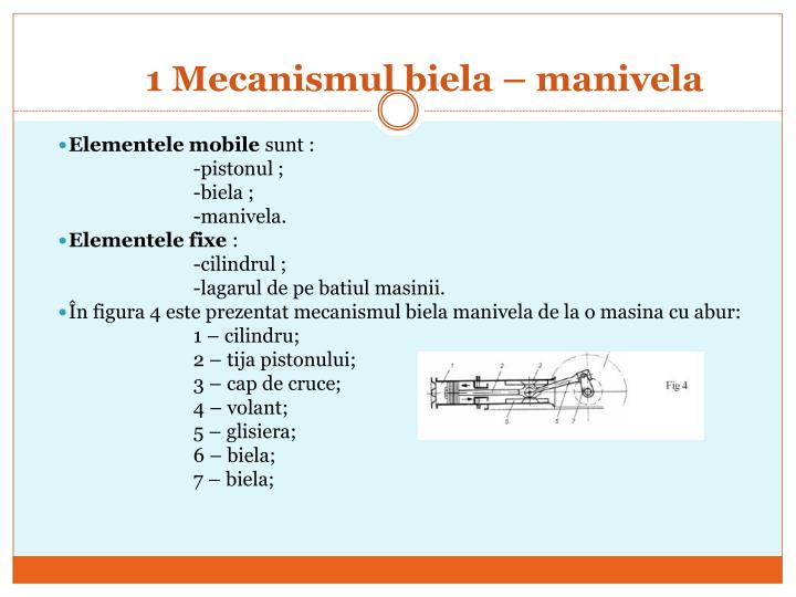 PPT - 1 Mecanismul biela – manivela 2 Mecanisme cu came PowerPoint ...