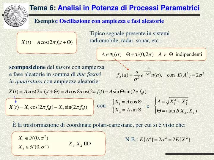 PPT - Esempio : Oscillazione con ampiezza e fasi aleatorie PowerPoint ...