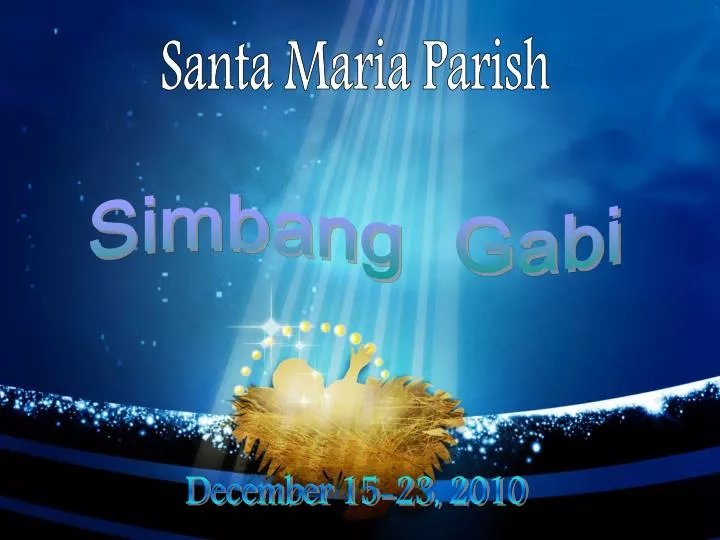 PPT - Simbang Gabi PowerPoint Presentation, free download - ID:3825476