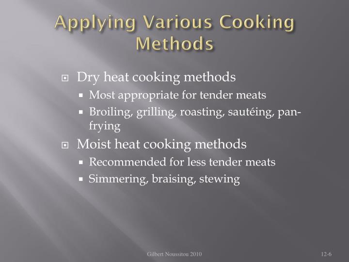 PPT - CHAPTER 12 PRINCIPLES OF MEAT COOKERY PowerPoint Presentation ...