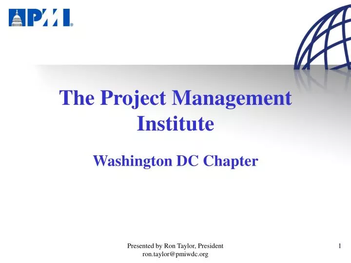 PPT - The Project Management Institute PowerPoint Presentation, free ...