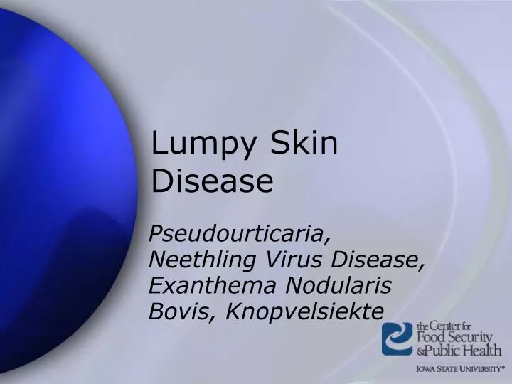 PPT - Lumpy Skin Disease PowerPoint Presentation, free download - ID ...