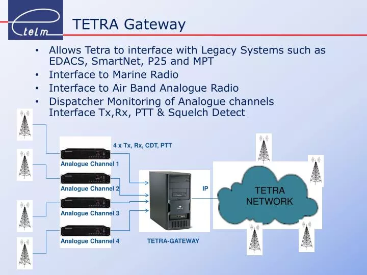 PPT - TETRA Gateway PowerPoint Presentation, free download - ID:3826476