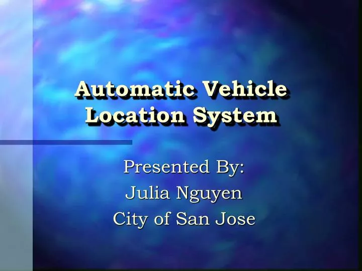 PPT - Automatic Vehicle Location System PowerPoint Presentation, free ...