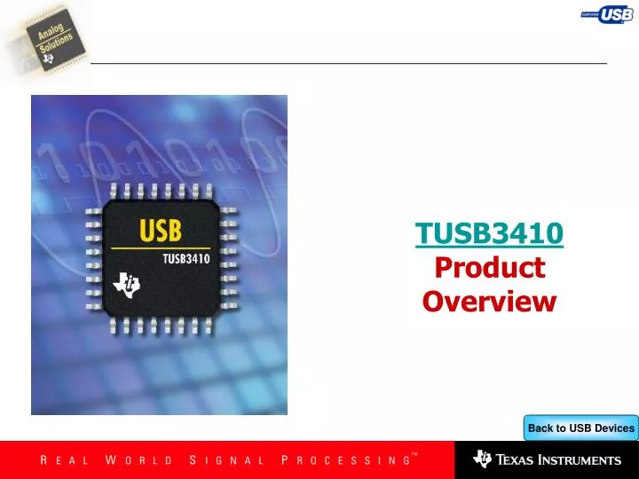PPT - TUSB3410 Product Overview PowerPoint Presentation, free download ...
