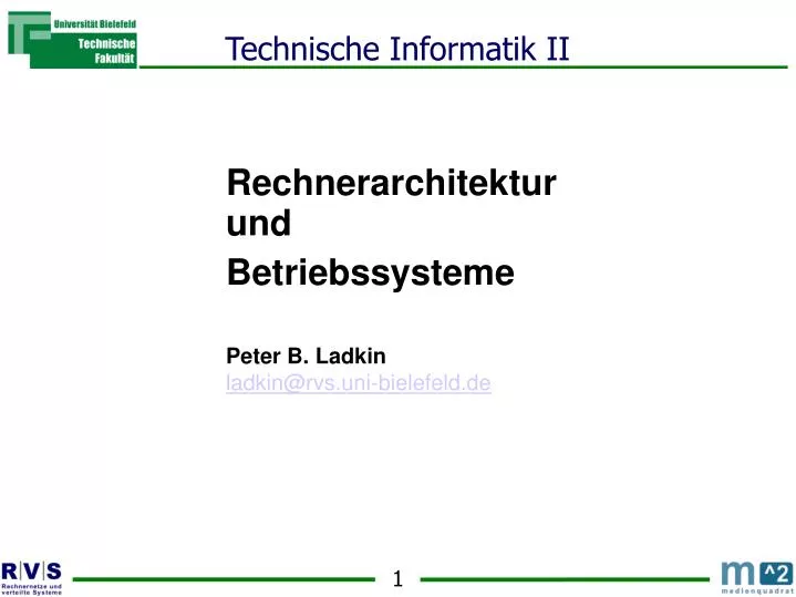 PPT - Technische Informatik II PowerPoint Presentation, free download ...