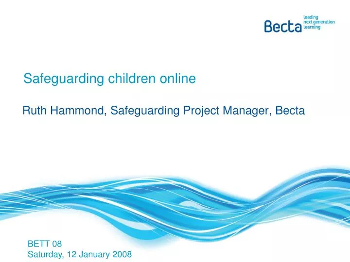 PPT - Safeguarding children online PowerPoint Presentation, free ...