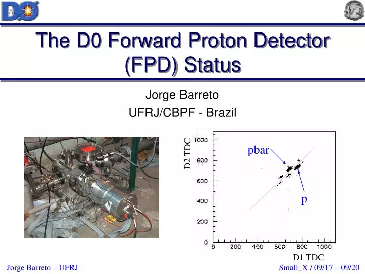 PPT - The D0 Forward Proton Detector (FPD) Status PowerPoint ...