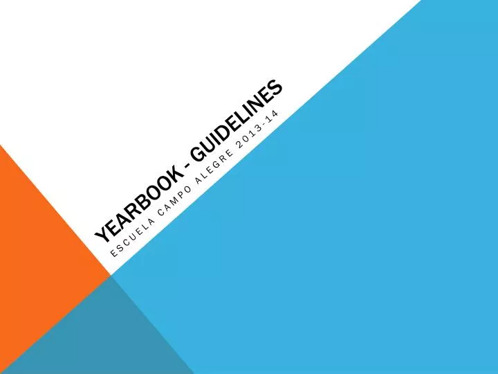 PPT - Yearbook - Guidelines PowerPoint Presentation, free download - ID ...