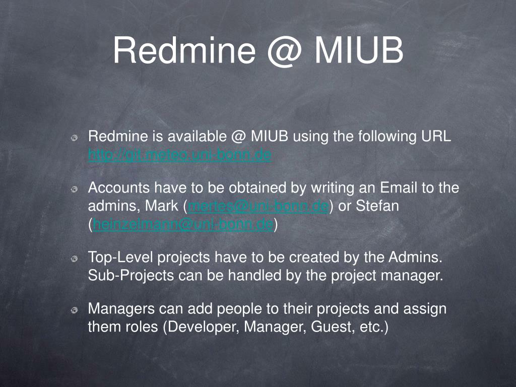 PPT - GIT und Redmine PowerPoint Presentation, free download - ID:3828872 PPT - GIT und Redmine PowerPoint Presentation, free download - ID:3828872