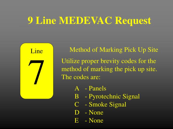 PPT - 9 Line MEDEVAC PowerPoint Presentation - ID:3829527
