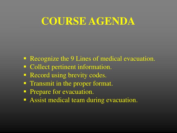 PPT - 9 Line MEDEVAC PowerPoint Presentation - ID:3829527