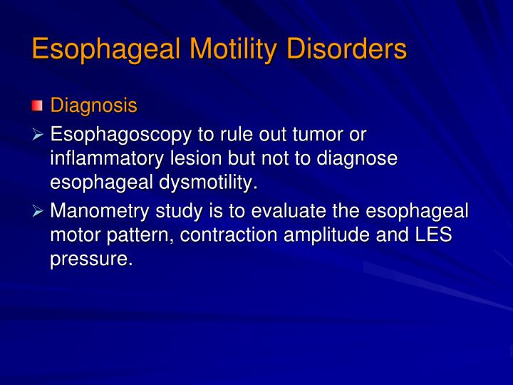PPT - Esophageal Motility Disorders PowerPoint Presentation - ID:3829796