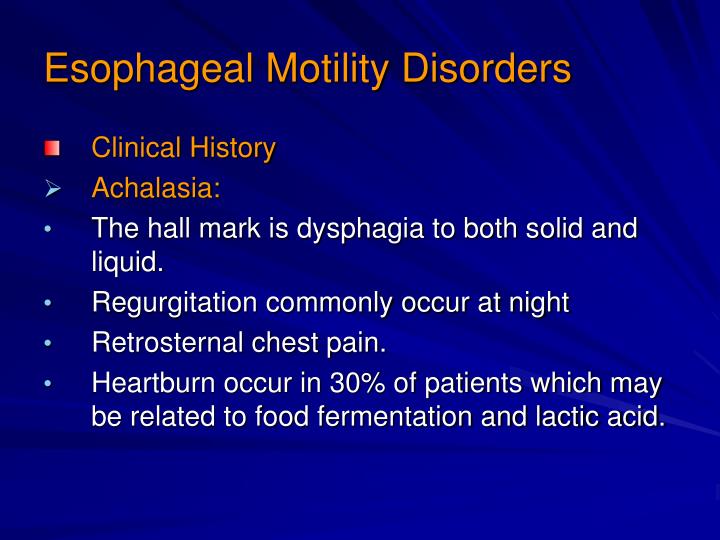 PPT - Esophageal Motility Disorders PowerPoint Presentation - ID:3829796