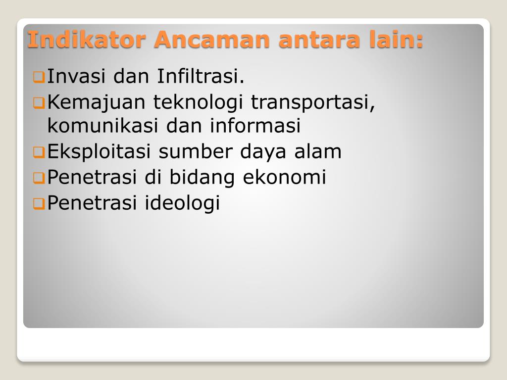 PPT - ANCAMAN TERHADAP INTEGRASI NEGARA INDONESIA PowerPoint ...