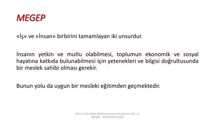 PPT - MEGEP PowerPoint Presentation, free download - ID:3830389