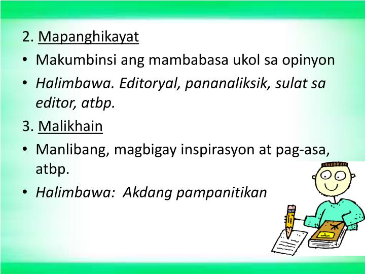 PPT - PAGSULAT PowerPoint Presentation - ID:3830983