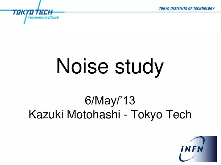 PPT - Noise study PowerPoint Presentation, free download - ID:3831839