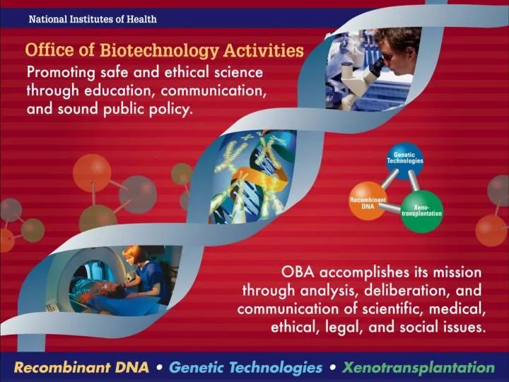 PPT - NIH Office of Biotechnology Activities PowerPoint Presentation ...