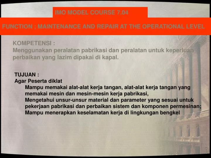 PPT - IMO MODEL COURSE 7.04 PowerPoint Presentation, free download - ID ...