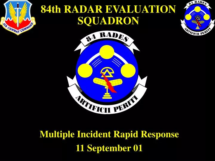 PPT - 84th RADAR EVALUATION SQUADRON PowerPoint Presentation, free ...