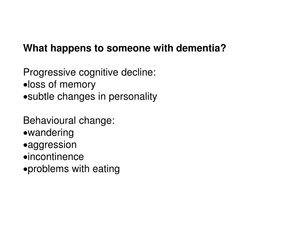 PPT - A natural history of the Edinburgh Feeding Evaluation in Dementia ...