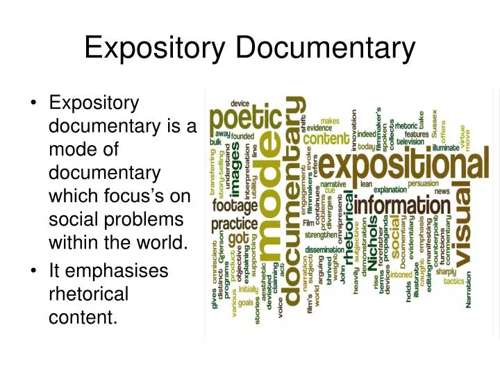 PPT - Expository Documentary PowerPoint Presentation, free download ...