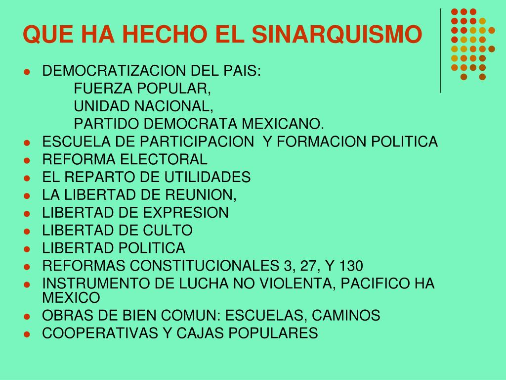 PPT - DOCTRINA E HISTORIA DEL SINARQUISMO A PowerPoint Presentation ...
