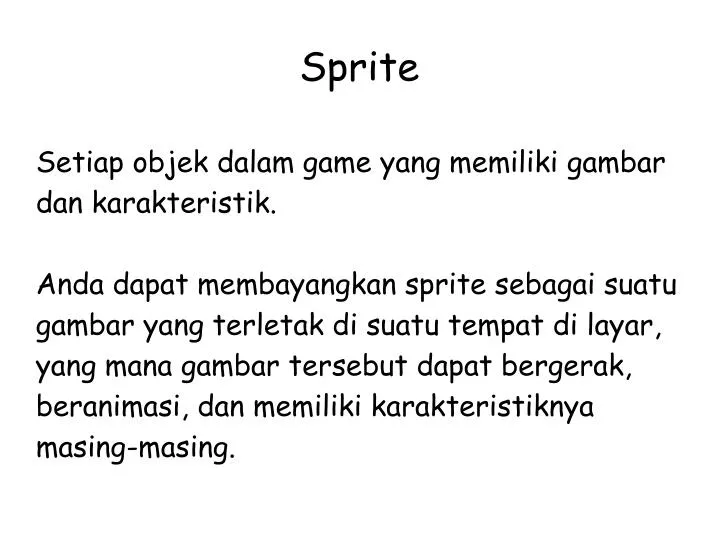 PPT - Sprite PowerPoint Presentation, free download - ID:3834795