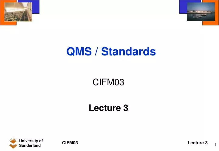 PPT - QMS / Standards PowerPoint Presentation, free download - ID:3835705