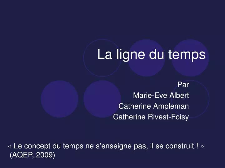 PPT - La ligne du temps PowerPoint Presentation, free download - ID:3835933