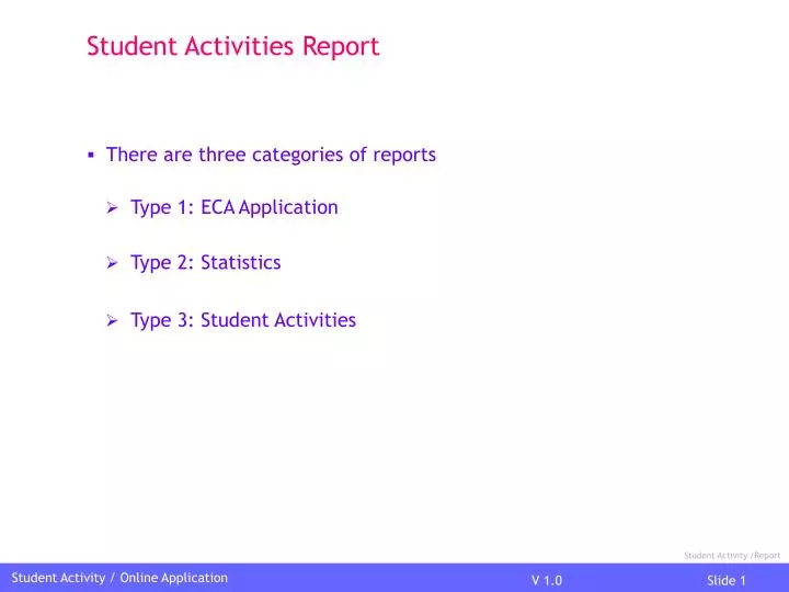 PPT - Student Activity /Report PowerPoint Presentation, free download ...